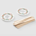 Rustic Floral Wedding Welcome Hand Fan | Zazzle