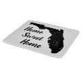 Rustic Florida state panhandle map outline logo Cutting Board | Zazzle