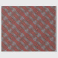 Rustic Flowers, Abstract Floral Pattern Terracotta Wrapping Paper | Zazzle