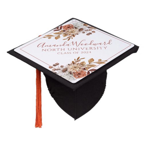 Rustic Flowers Cap Toppers Zazzle