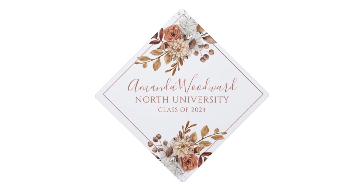 Rustic Flowers Cap Toppers | Zazzle