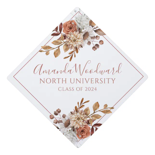 Rustic Flowers Cap Toppers Zazzle