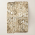 Rustic Flowers on Wood Look Custom File Folder | Zazzle