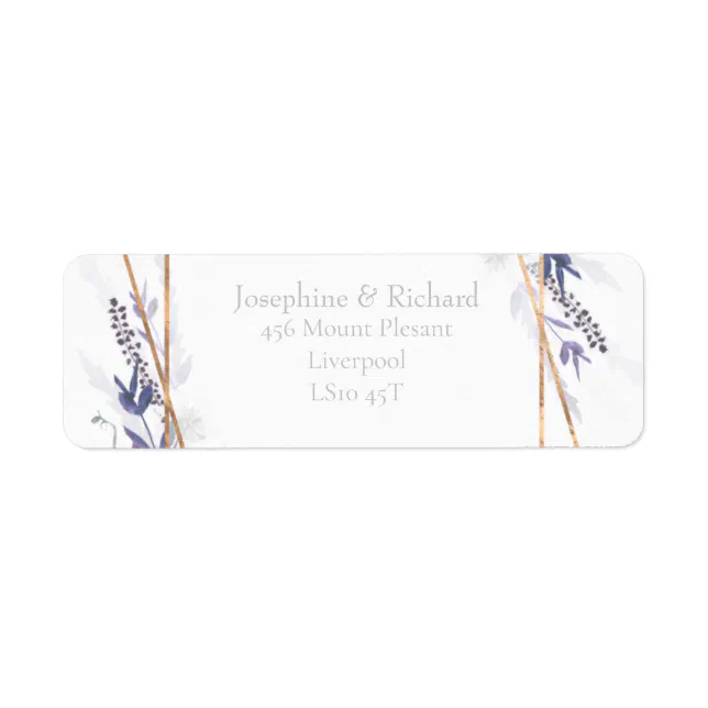 Rustic foliage, summer Return Address Label | Zazzle