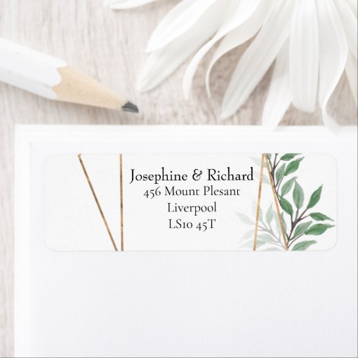Rustic foliage, summer Return Address Label | Zazzle