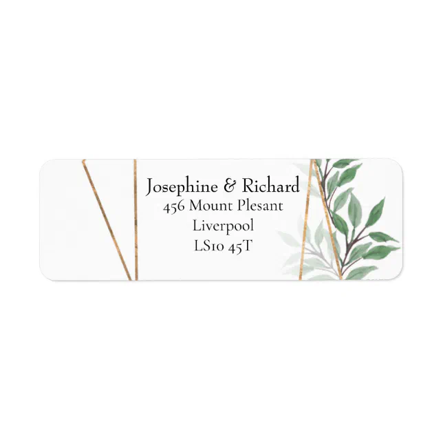 Rustic foliage, summer Return Address Label | Zazzle