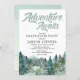 Rustic forest mountains graduation party invitation | Zazzle