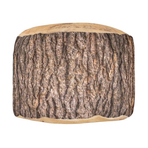 Rustic Forest Tree Stump | Wedding Heart Pouf | Zazzle
