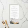 Rustic Forest Wedding Menu | Zazzle