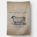 Rustic French Country Sheep Typography Farmhouse House Flag | Zazzle