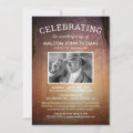 Rustic Funeral | Celebrating Life Photo Invitation | Zazzle