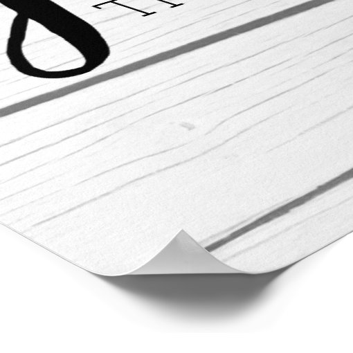 Rustic Gather - Shiplap Wood with Custom Family Poster | Zazzle