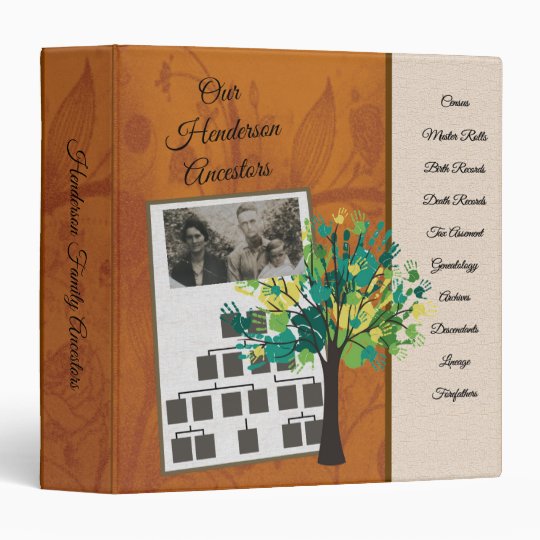 Rustic Genealogy Terms Family Tree Binder | Zazzle.com