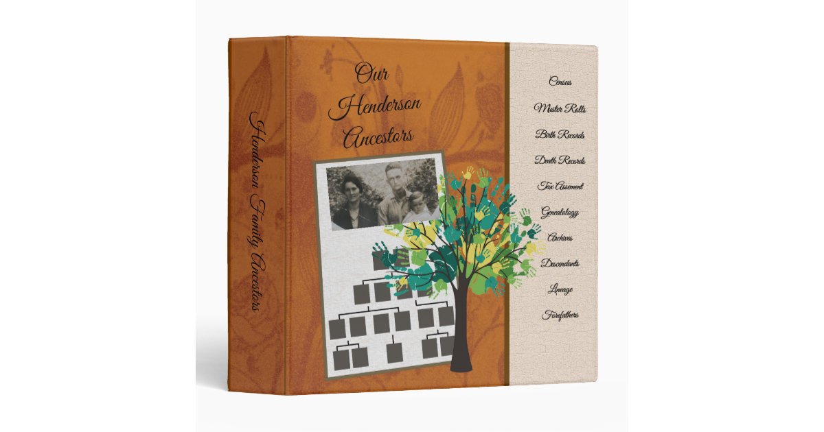 Rustic Genealogy Terms Family Tree Binder | Zazzle.com