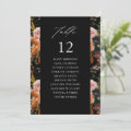 Rustic Gold, Purple B2 Table Number Seating Chart | Zazzle