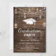 Rustic Graduation Party Invitation | Zazzle