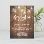 Rustic Graduation Party Invitation | Zazzle