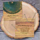 Rustic Green Circular Saw Woodworking Profession Square Business Card ...