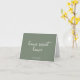 Rustic Green Home Sweet Home New Homeowner Card | Zazzle