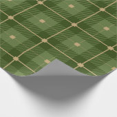 Rustic Green Plaid Wrapping Paper | Zazzle