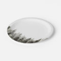 Rustic Green Trees Paper Plates | Zazzle