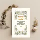Rustic Green Woodland Fern Diaper Raffle Enclosure Card | Zazzle