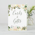 Rustic Greenery Cards and Gifts Sign Card | Zazzle