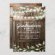 Rustic Greenery Graduation Party Invitation | Zazzle