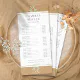 Rustic Greenery Salon Service Menu Price List | Zazzle