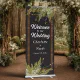 Rustic Greenery Wedding Welcome Retractable Banner | Zazzle