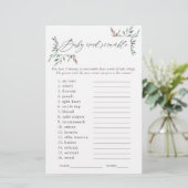 Rustic Greenery Winter Baby Shower Word Scramble | Zazzle