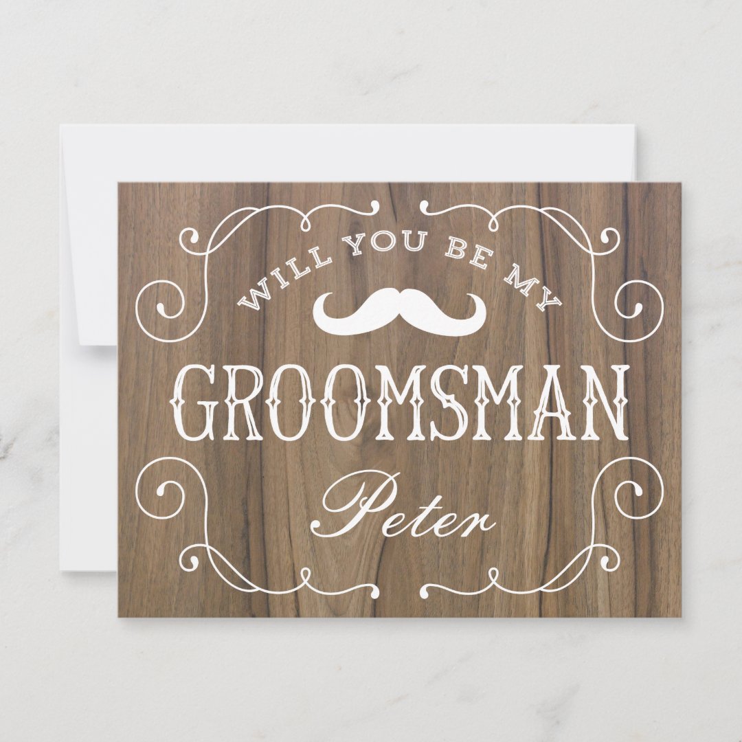 Rustic Groomsman | Groomsmen Invitation | Zazzle