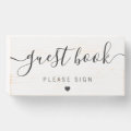 Rustic Guest Book Sign for Wedding, Wood Box | Zazzle