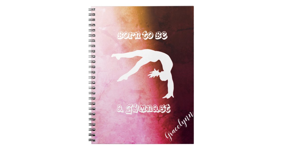 Rustic Gymnastics Spiral Photo Notebook | Zazzle
