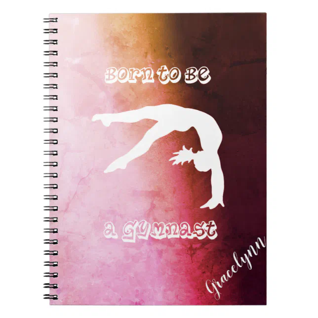 Rustic Gymnastics Spiral Photo Notebook | Zazzle