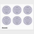 Rustic Handmade Lavender Soap Purple Classic Round Sticker | Zazzle