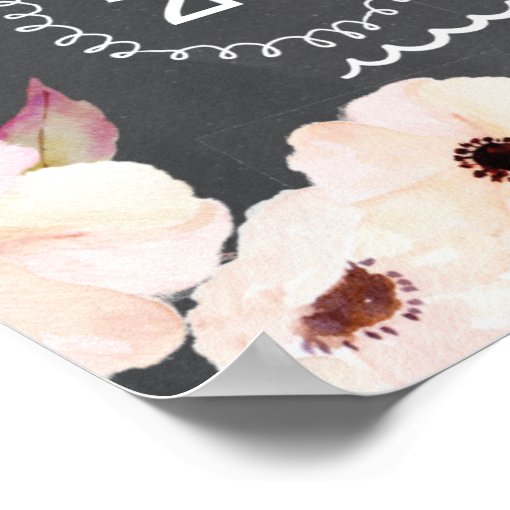 Rustic Hello Baby Floral Baby Shower Sign | Zazzle