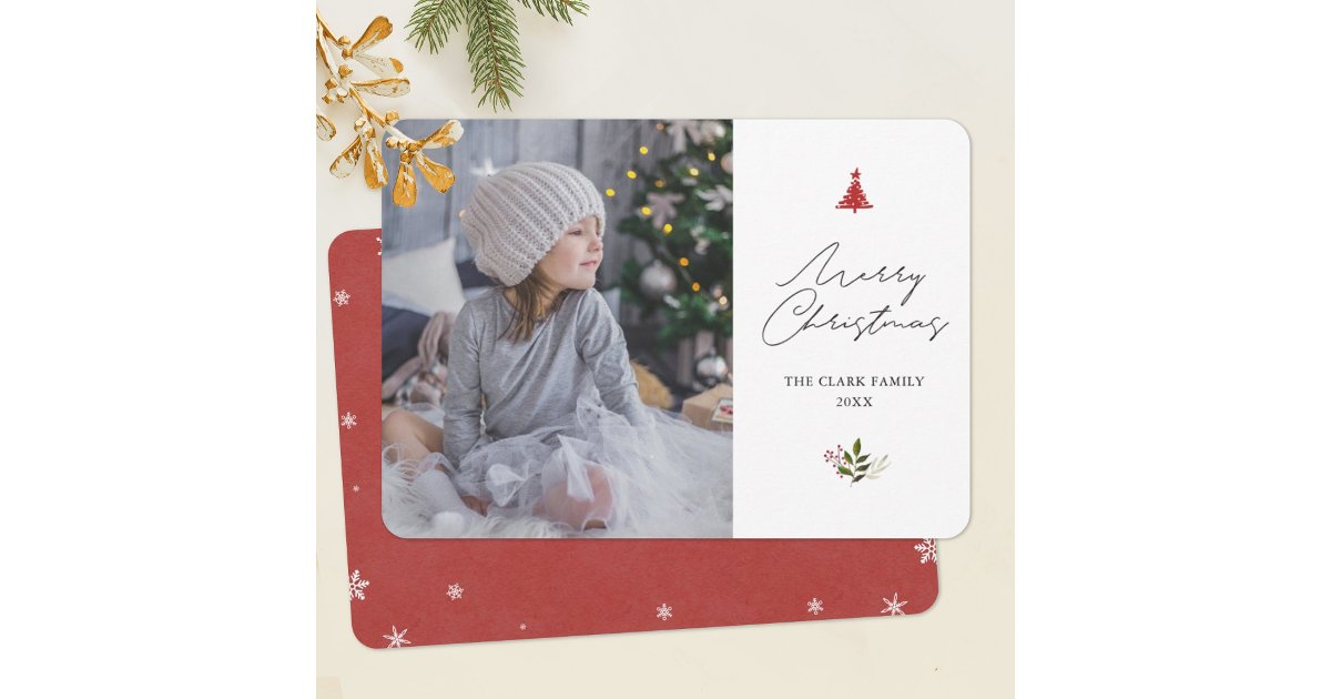 Rustic Holiday Christmas Card | Zazzle