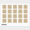 Rustic Homemade Banana Bread Kraft Paper Square Sticker | Zazzle