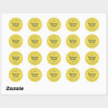 Rustic Homemade Banana Bread Yellow Classic Round Sticker | Zazzle