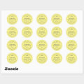 Rustic Homemade Banana Bread Yellow Classic Round Sticker | Zazzle