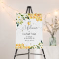 Rustic Honey Bumble Bee Baby Shower Welcome Sign | Zazzle