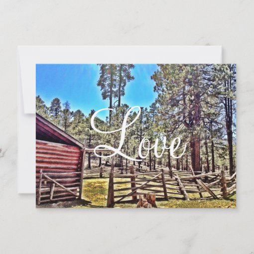 Rustic Horse Barn Corral Wedding Invitation | Zazzle