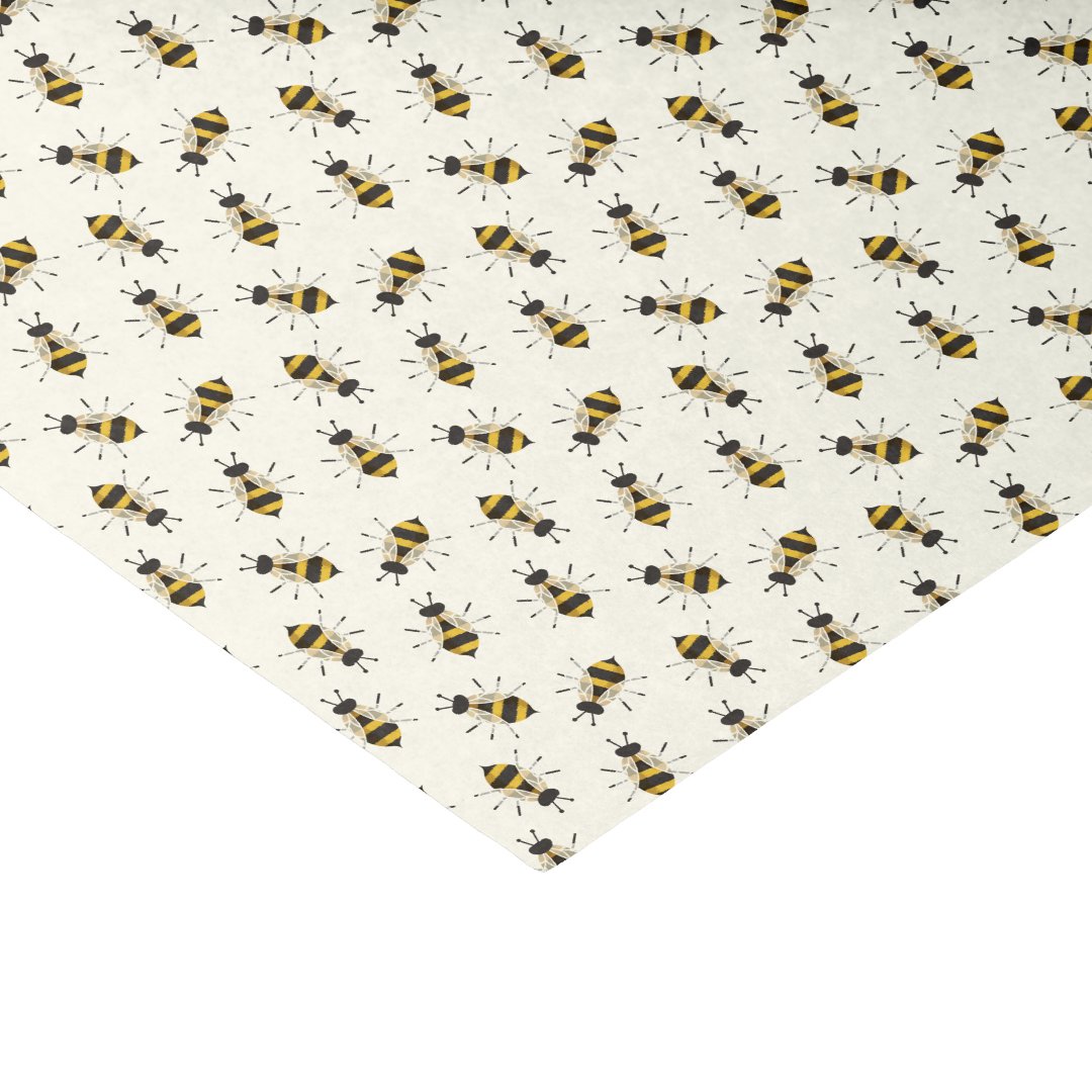 Rustic Illustrated Bee Tissue Paper | Zazzle