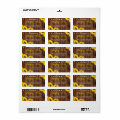 Rustic Jar Sunflower Wood Address Labels Stickers | Zazzle