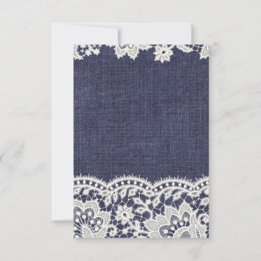 Rustic Jeans Vintage Wedding Invitation | Zazzle