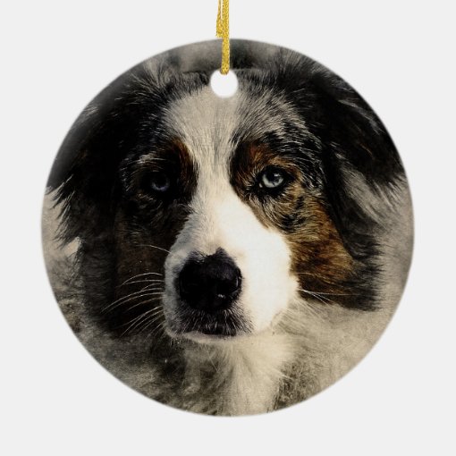Rustic - Joy Paw Animal Print Ceramic Ornament | Zazzle