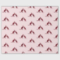 Rustic Kangaroo Australian Pink Pattern Holiday Wrapping Paper | Zazzle