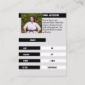 Rustic Karate Black Belt Wood Trading Card | Zazzle