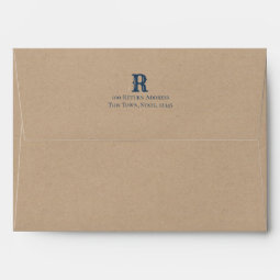 Rustic Kraft and Sunflower Envelope | Zazzle
